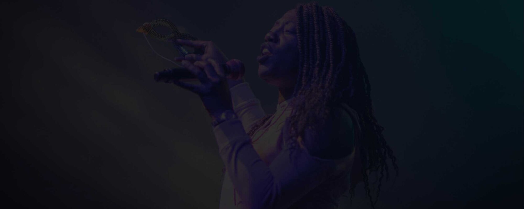 Erica Falls performing live at Friday's From the Funky Uncle